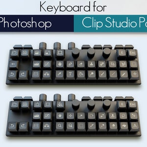 Mechanical Keyboard for Photoshop and Clip Studio Paint - Etsy