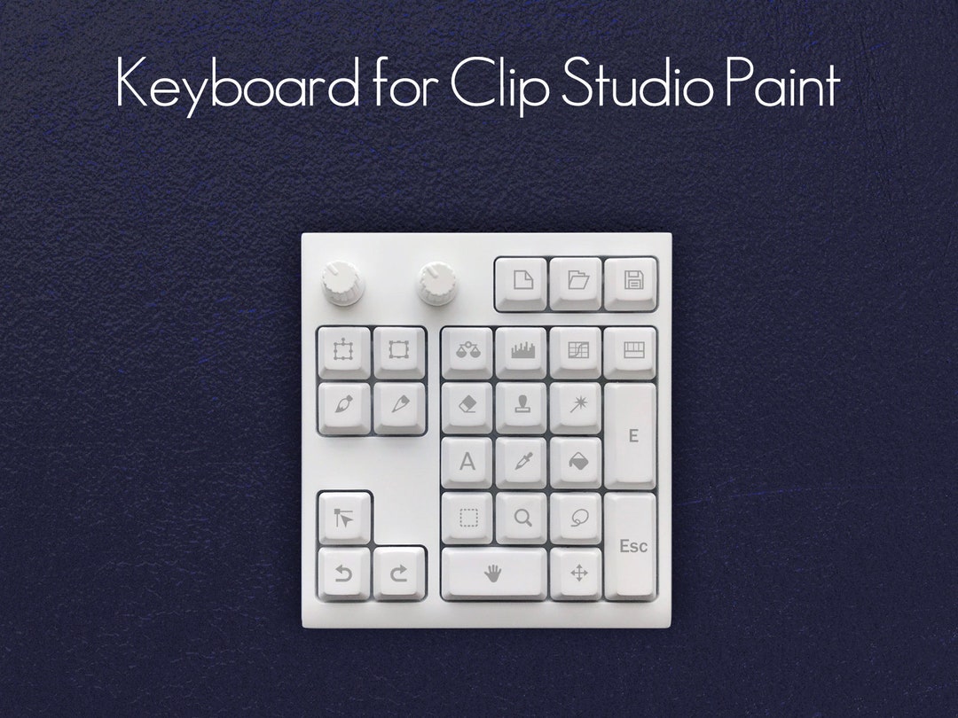 White Keyboard Keypad Controller for Clip Studio Paint - Etsy