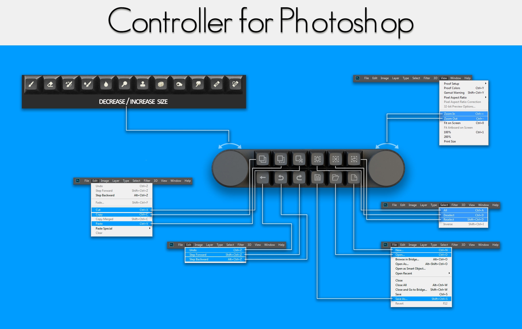Custom Small Keyboard Keypad Controller DIY for Photoshop - Etsy