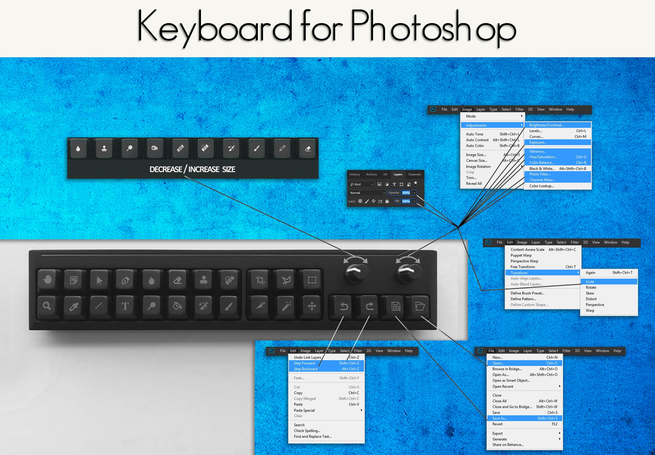 Keyboard Keypad DIY for Photoshop | Etsy