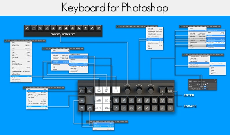 Custom Mechanical Keyboard for Photoshop for Artists and Designers - Etsy