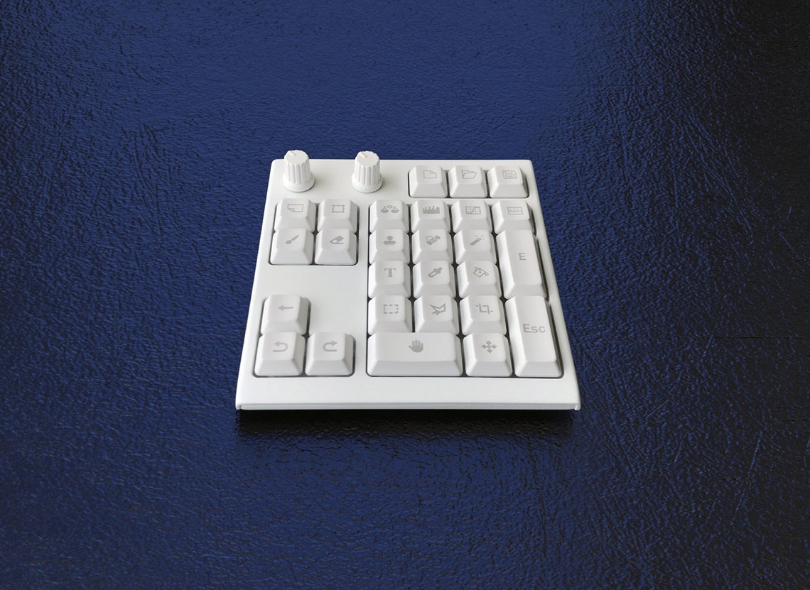 White Small Controller Keypad Keyboard for Photoshop - Etsy