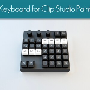 Custom Mechanical Keyboard for Clip Studio Paint Enter Keycap Keyboard ...