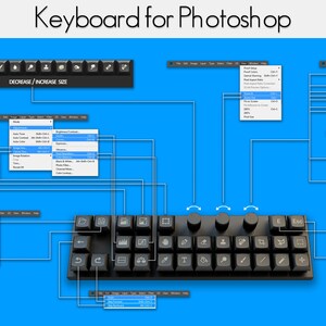 Mechanical Keyboard for Photoshop and Clip Studio Paint - Etsy