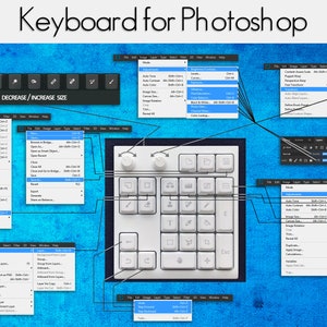 White Small Controller Keypad Keyboard for Photoshop - Etsy