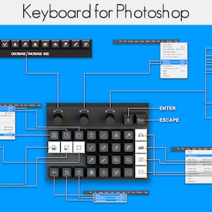 Small Keyboard Keypad Controller DIY for Photoshop - Etsy