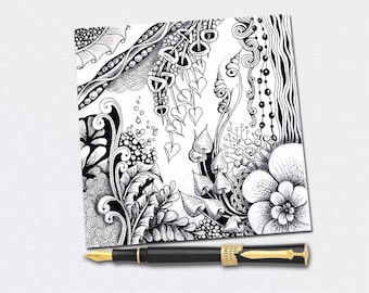 Zentangle Original - Etsy
