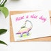 Watercolor Dinosaur Printable Blank Card, Greeting Card. PNG, JPG ...