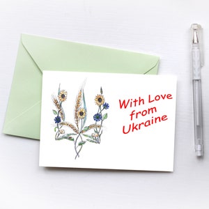Ukraine Greeting Card. Ukrainian Printable PNG Clipart - Etsy