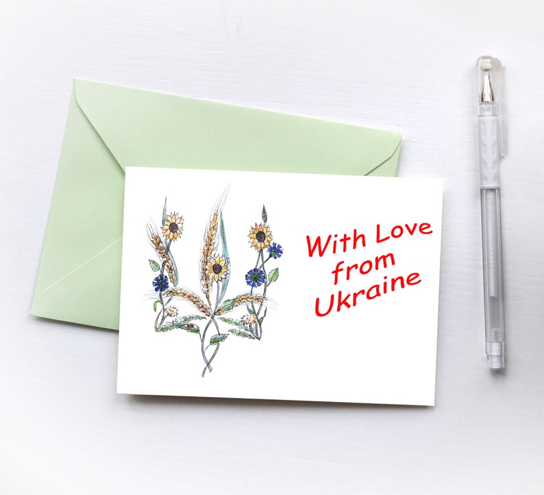 Ukraine Greeting Card. Ukrainian Printable PNG Clipart - Etsy