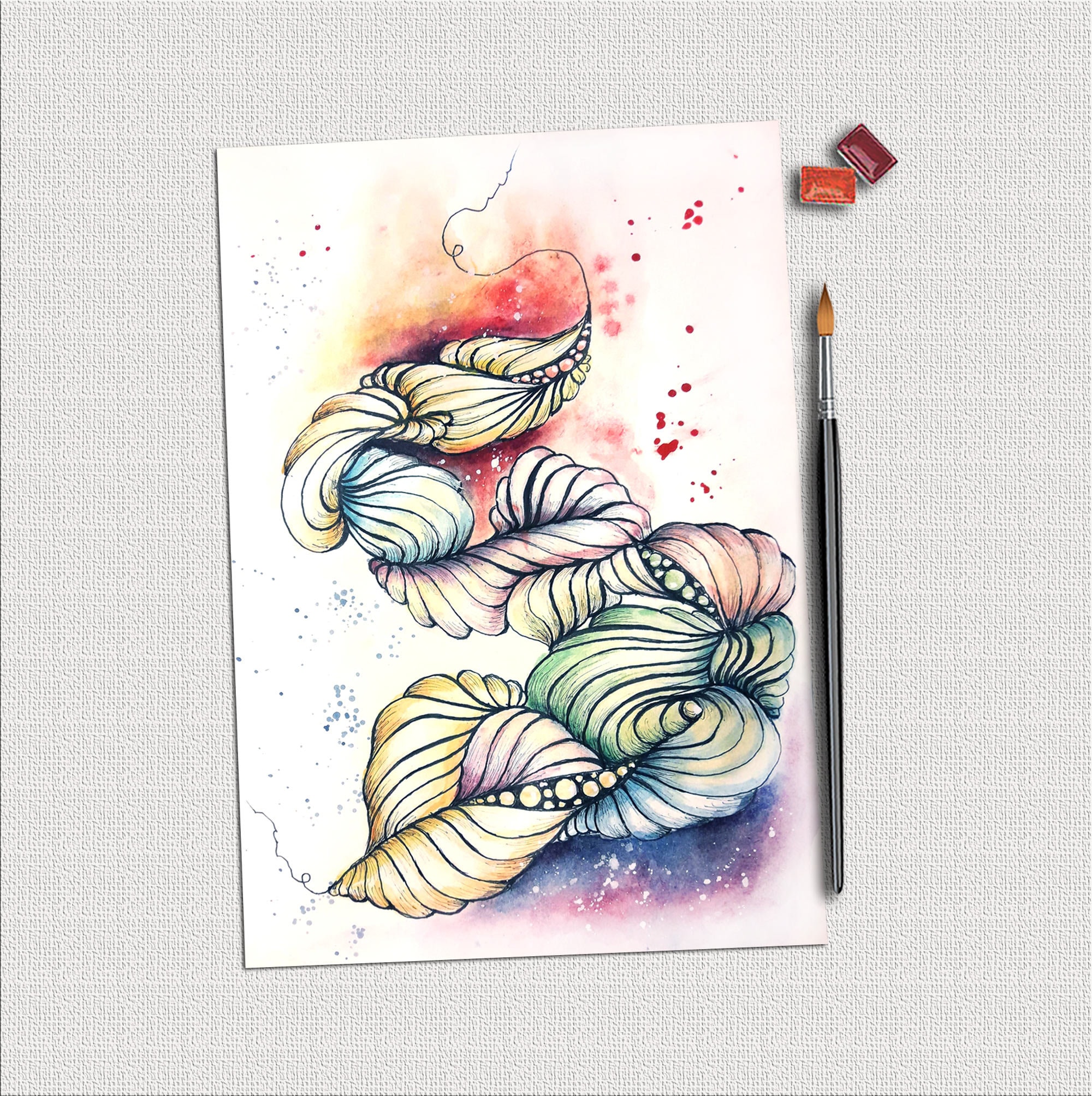 Zentangle Wall Art. Surrealism Abstraction Print on Canvas. - Etsy