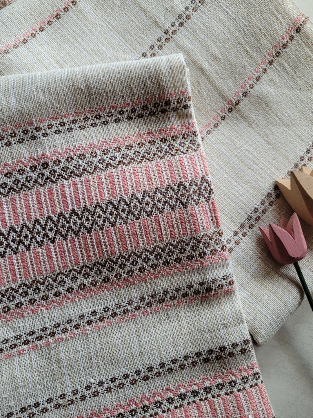 Scandinavian Vintage Handwoven Curtain Panels Linen Swedish - Etsy