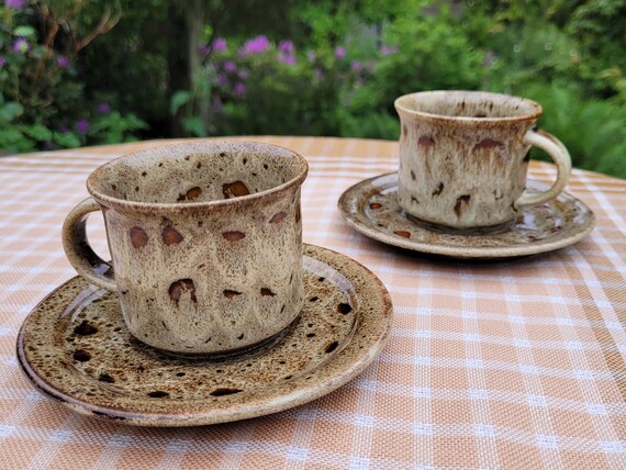 Scandinavian Vintage Coffee Tea Cups Hoganas Mambo Drinkware | Etsy