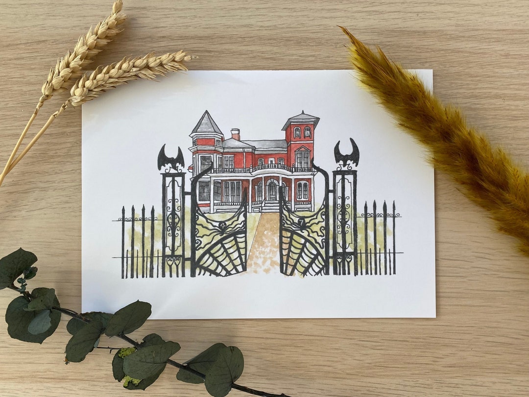 Stephen King House, Watercolour Art Print - Etsy