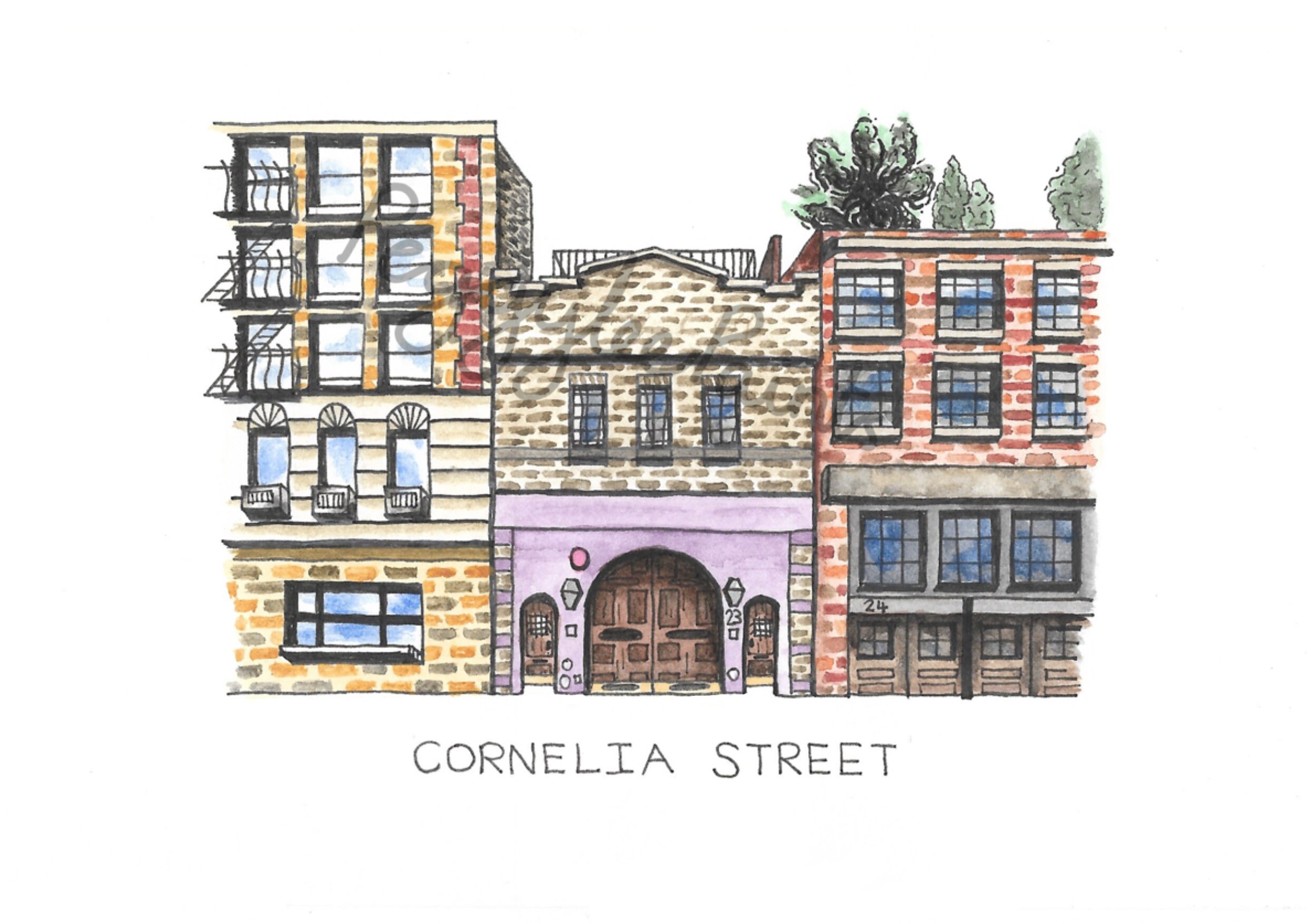 Cornelia Street Art Print Taylor Swift Inspired Painting | Etsy