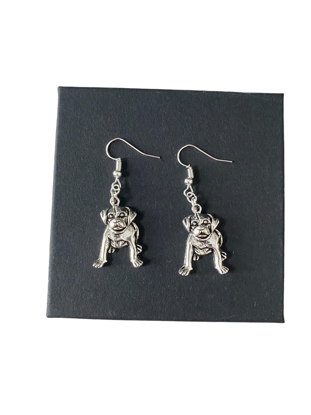 Silver Staffordshire Bull Terrier Earrings: Staffie Lover Gift - Etsy