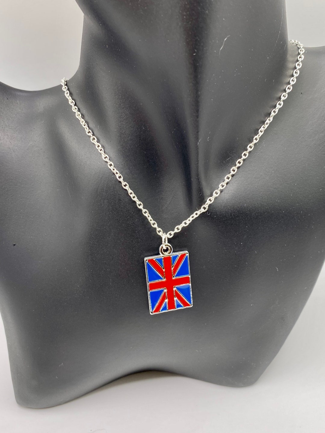 Union Jack Necklace, British Flag Gifts, United Kingdom Theme, VE Day ...