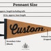 Old-fashioned Script Pennant Flag - Sewn Detail - { Customizable ...