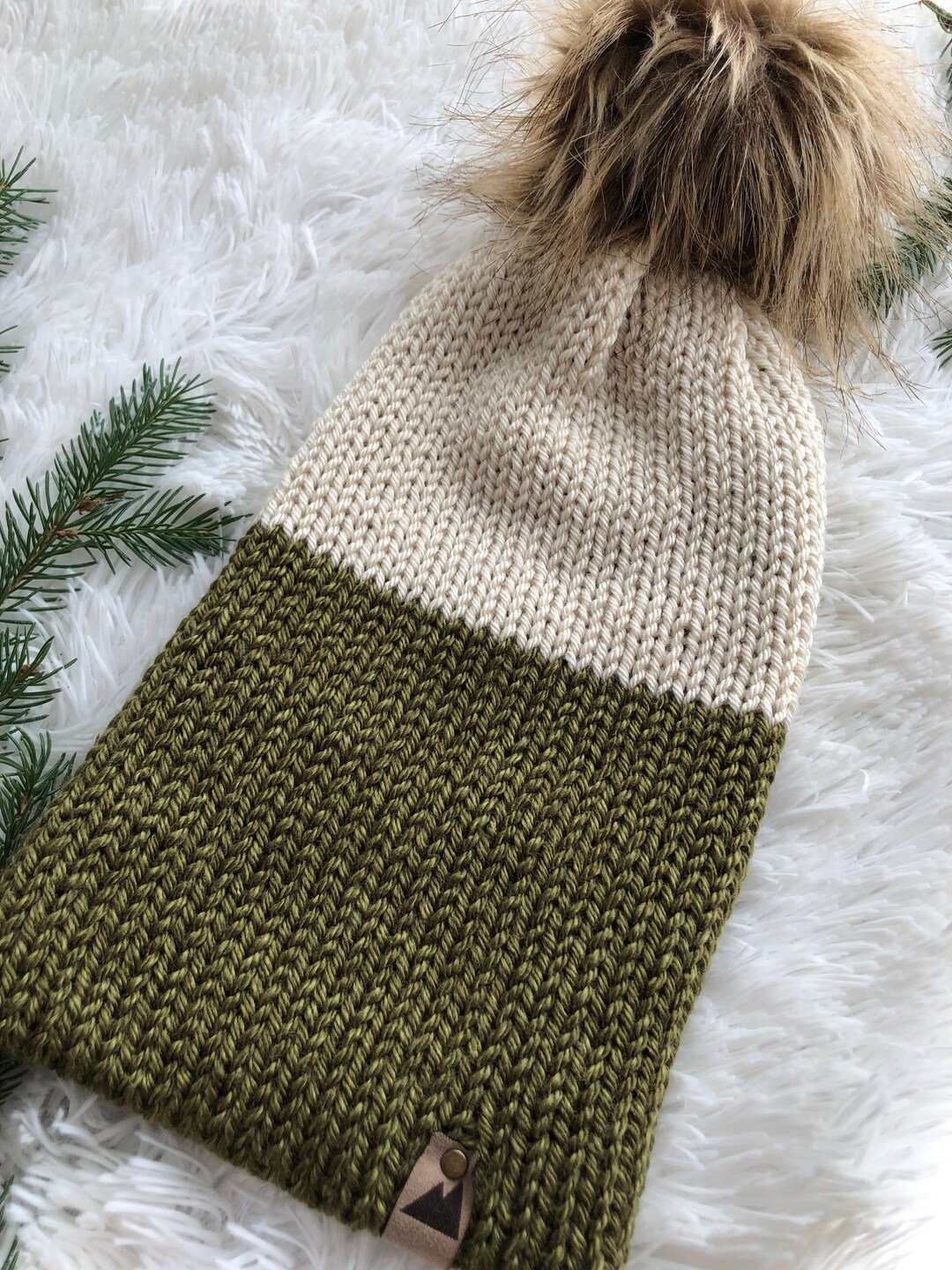 Cozy Knit Toque With Detachable Faux Fur Pom Pom Fall and Winter Hat ...