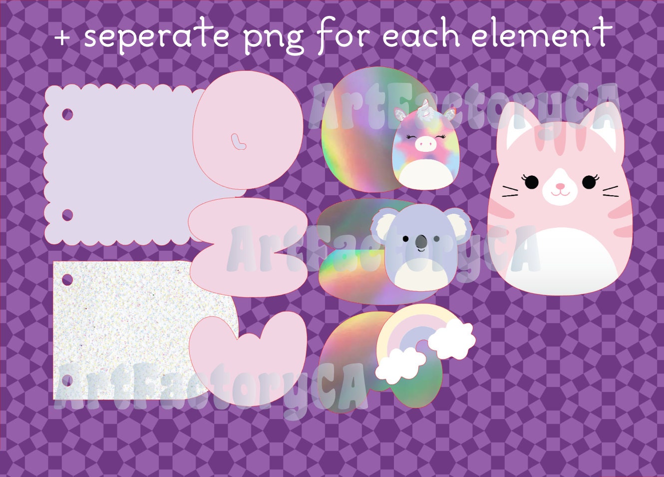 Squishmallow High-chair Banner Design SVG, PNG, Studio for Silhouette ...