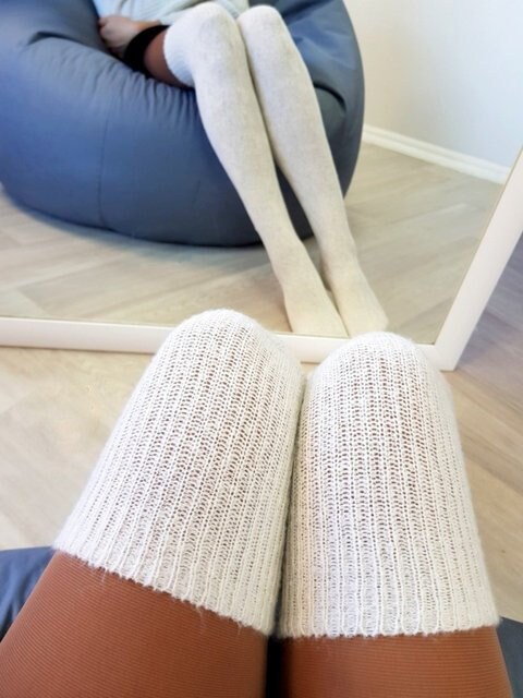 Thigh High Socks Knee High Socks Winter Knit Sock Woman Warm | Etsy