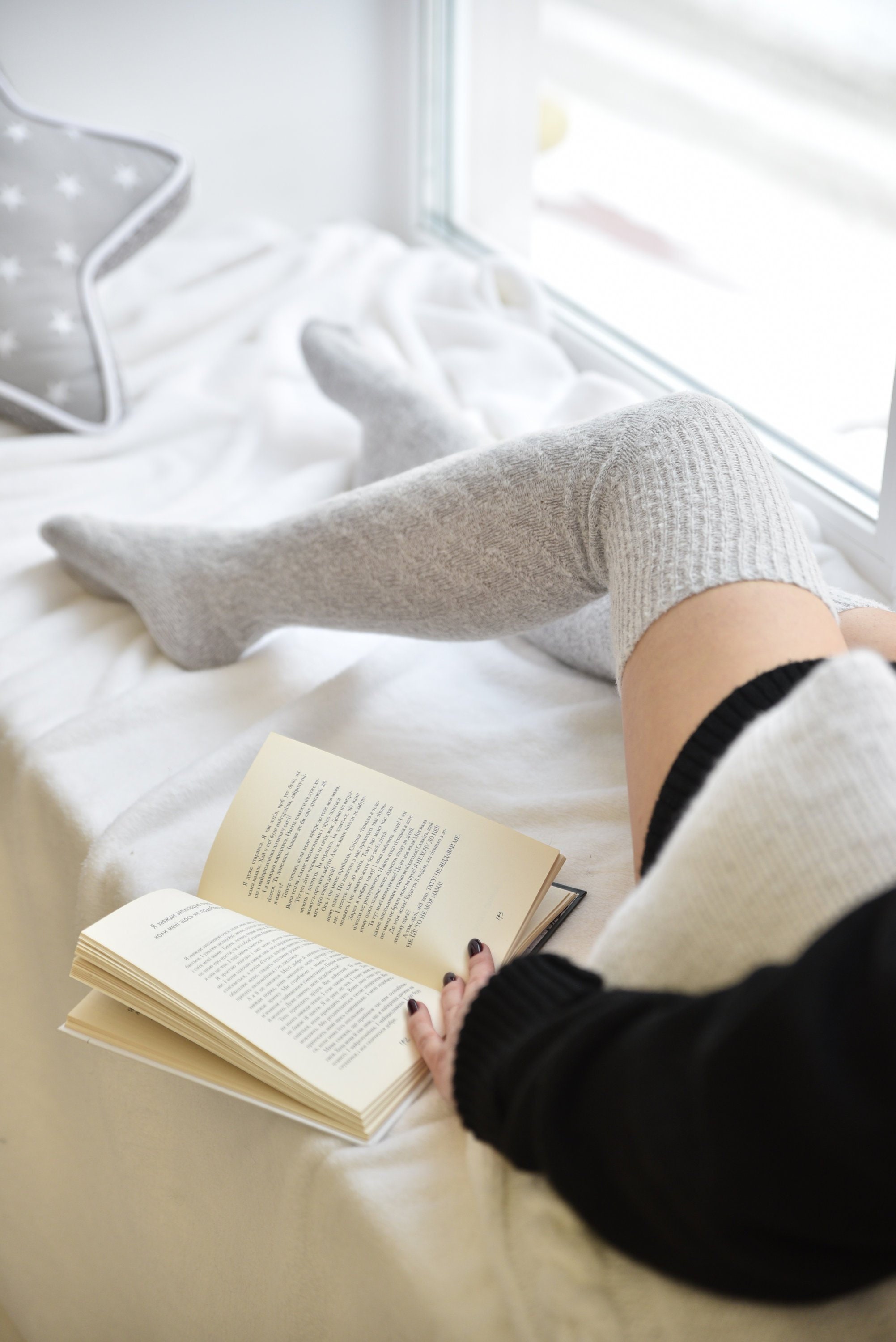 Grey Thigh High Socks Long Socks for Women Over the Knee - Etsy