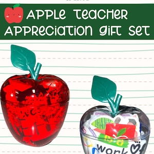 Apple Teacher Appreciation Gift Set - Etsy
