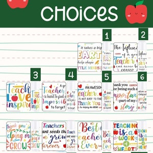 Apple Teacher Appreciation Gift Set - Etsy