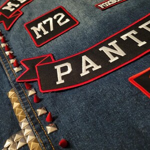 Metallica Pantera M72 Tour Battle Jacket Vest Denim CUSTOM MADE (full ...