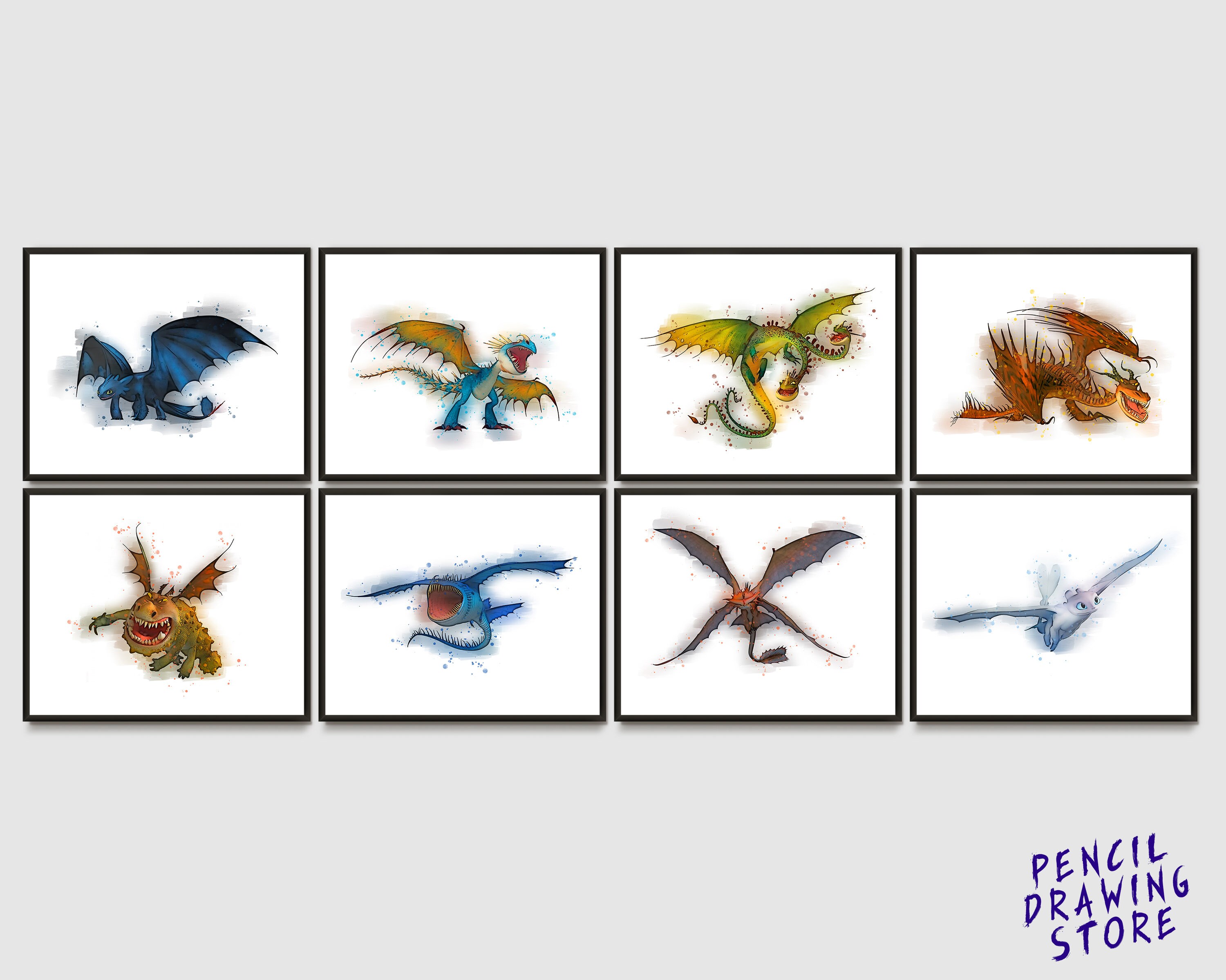 HTTYD Toothless Stormfly Barf and Belch Hookfang Meatlug | Etsy