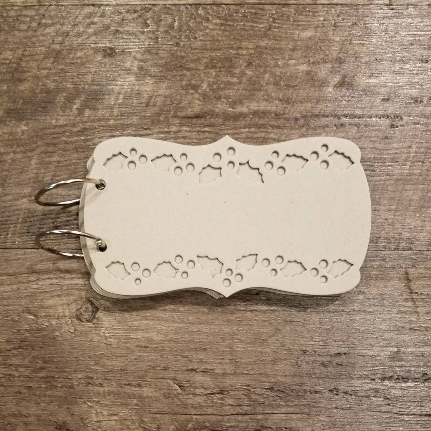 Blank DIY Die Cut Chipboard Holiday Board Book or Christmas Scrapbook ...