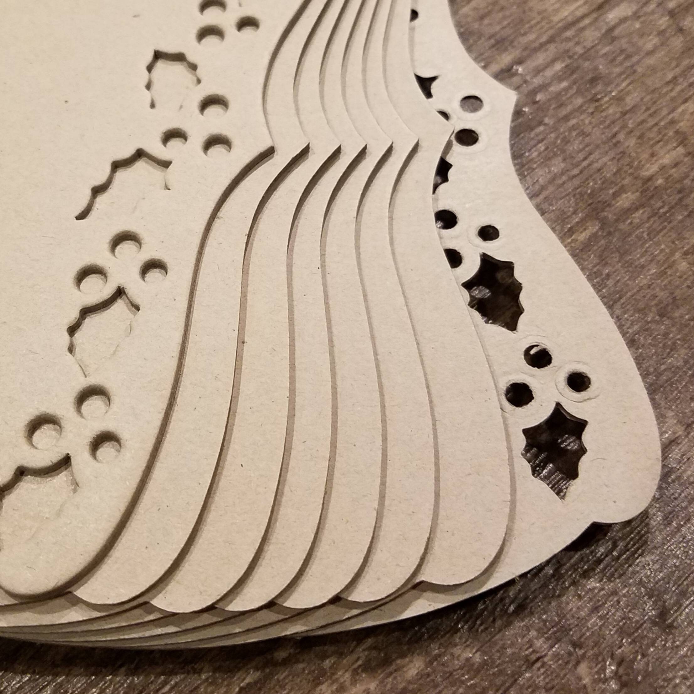 Blank DIY Die Cut Chipboard Holiday Board Book or Christmas Scrapbook ...