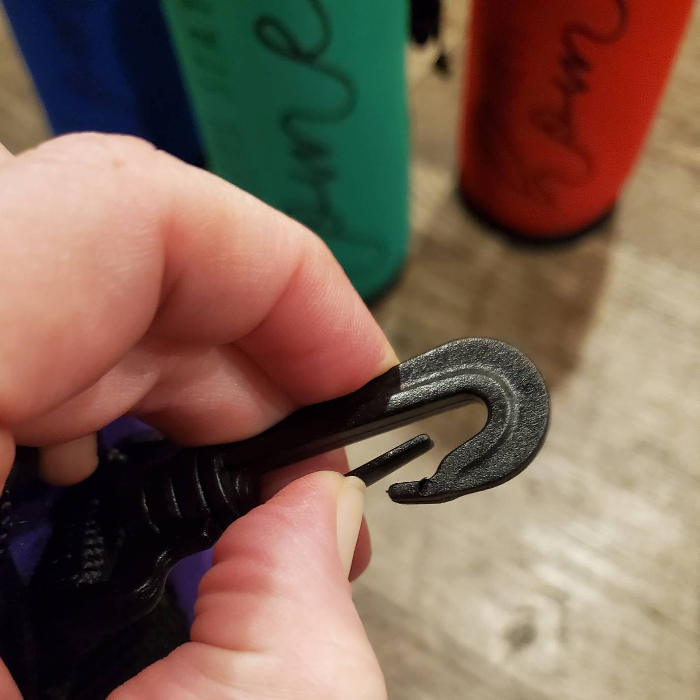 Neoprene Bottle Cooler Sleeve With Carabiner and Cinch Cord, Lets Stay ...