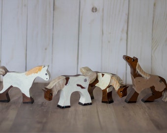 Wooden ponies | Etsy
