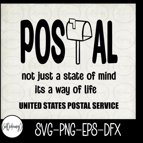 Postal Worker SVG Png Eps Dxf digital Download - Etsy