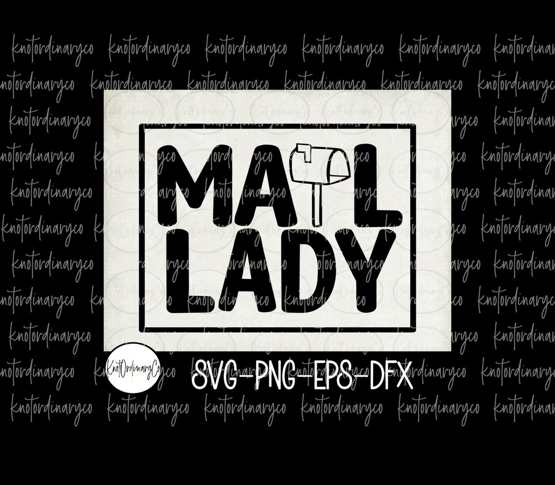 Mail Lady SVG Png Eps Dxf *digital Download* - Etsy