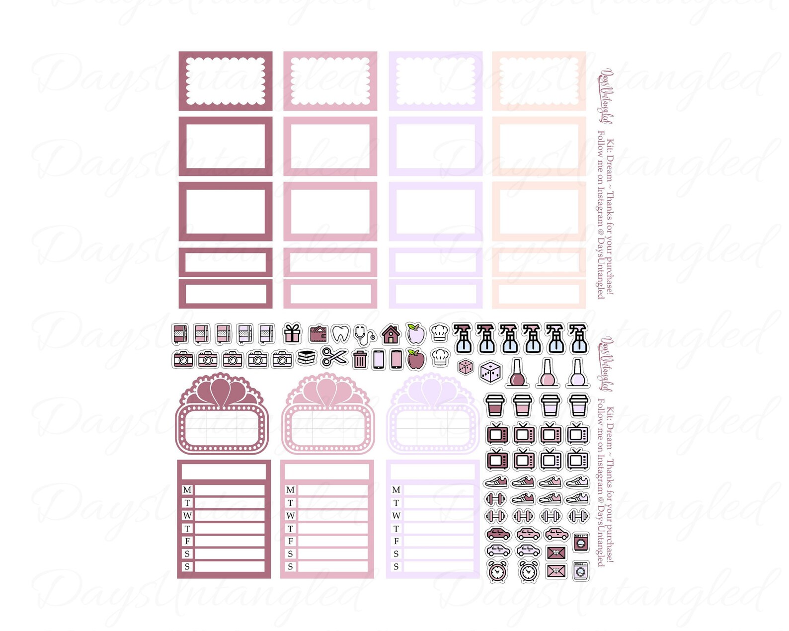 Me Time Printable Planner Stickers Weekly Kit Diary Writer - Etsy
