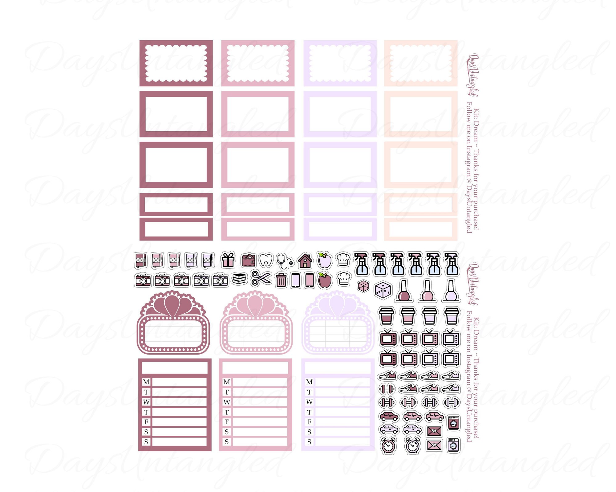 Me Time Printable Planner Stickers Weekly Kit Diary Writer - Etsy