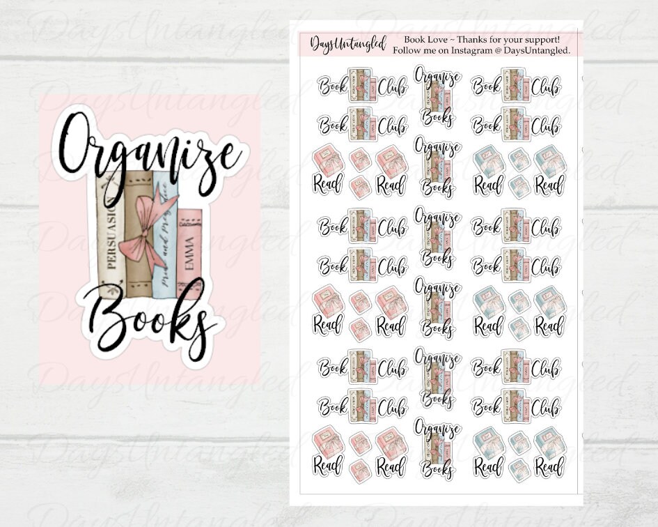 Printable Book Club Stickers Reading Trackers, Read to Page, Pages Read ...