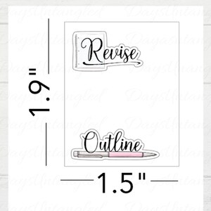 Printable Write Stickers Functional for Planners Writing, Outline ...