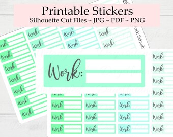 Mint Green Schedule - Etsy