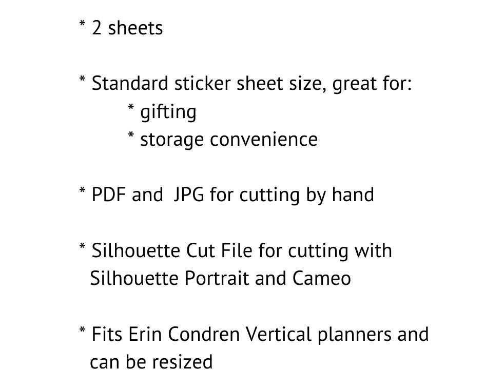 Black and Gray Printable Checklist Planner Stickers Ombre - Etsy