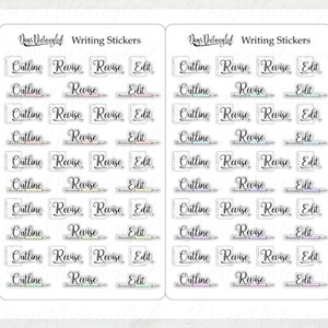 Printable Write Stickers Functional for Planners Writing, Outline ...