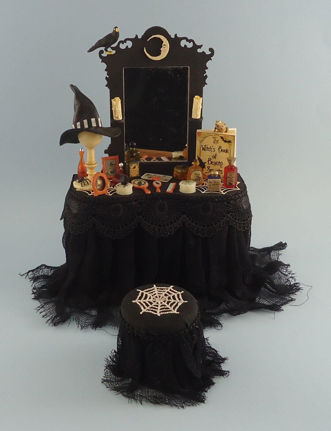 Dollhouse Miniature - Witch's Vanity Table - Etsy