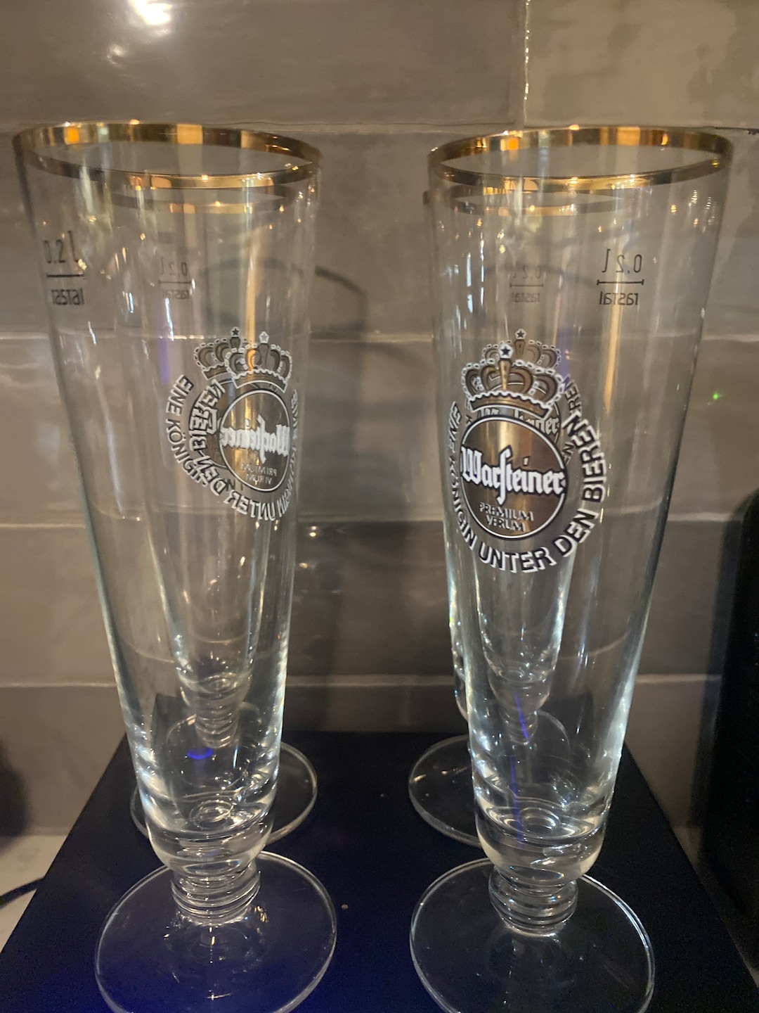 Warsteiner Beer Flute Glass - Etsy