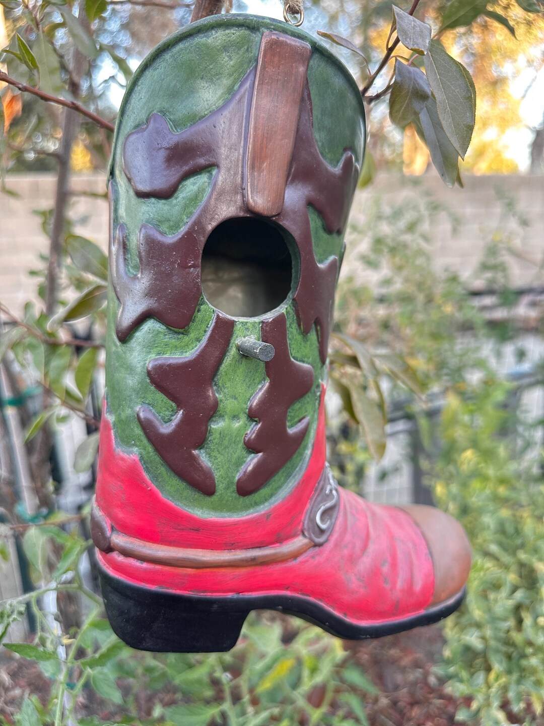 Western Boot Birdhouse - Etsy