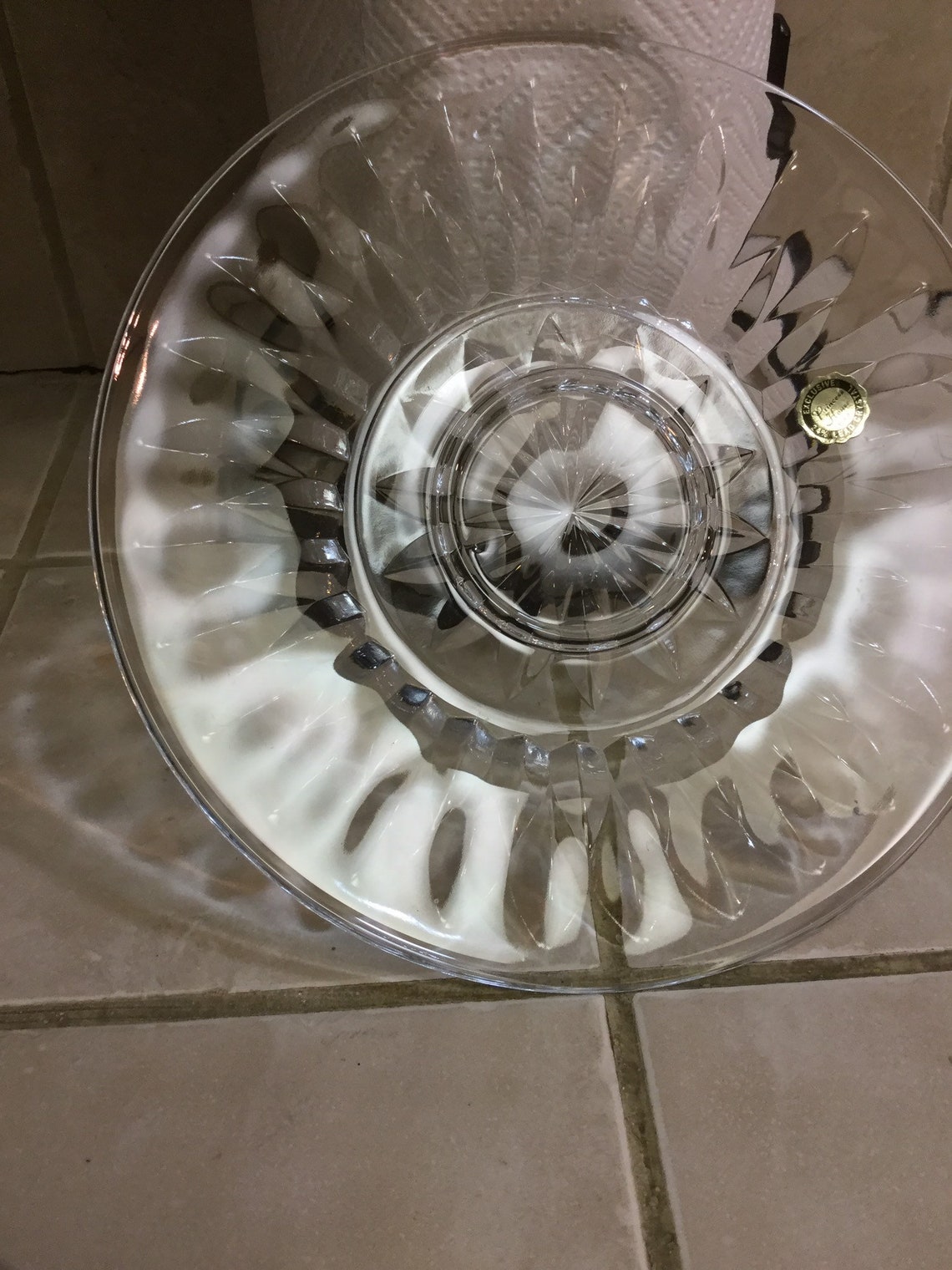 Princess House Crystal Plate - Etsy