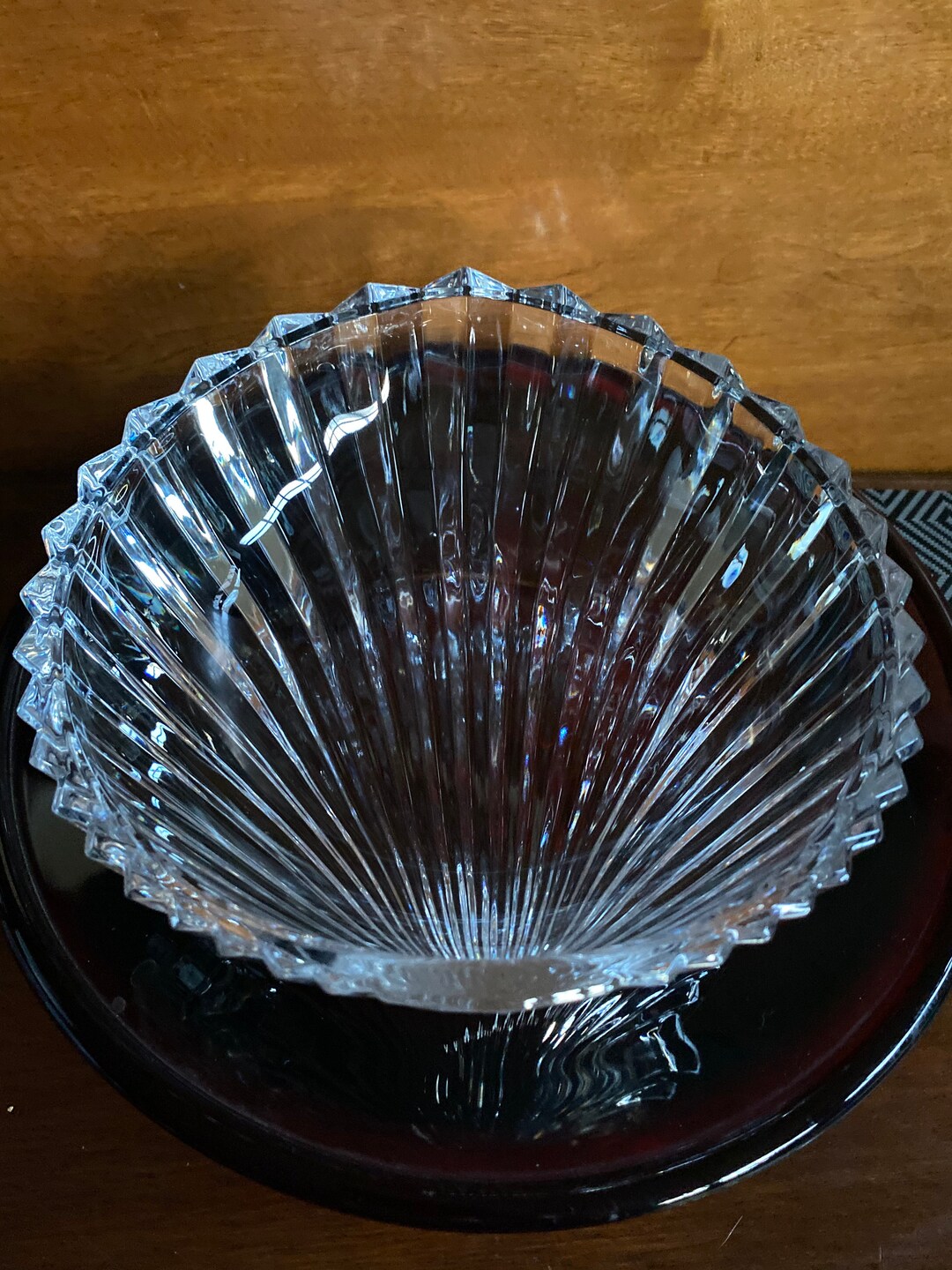 Heavy Crystal Shell Design Bowl - Etsy