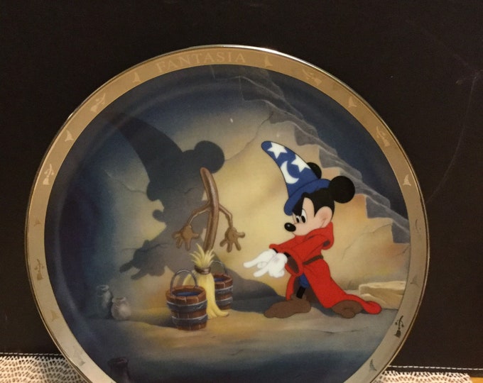 Walt Disney Fantasia Plate Collection - Etsy