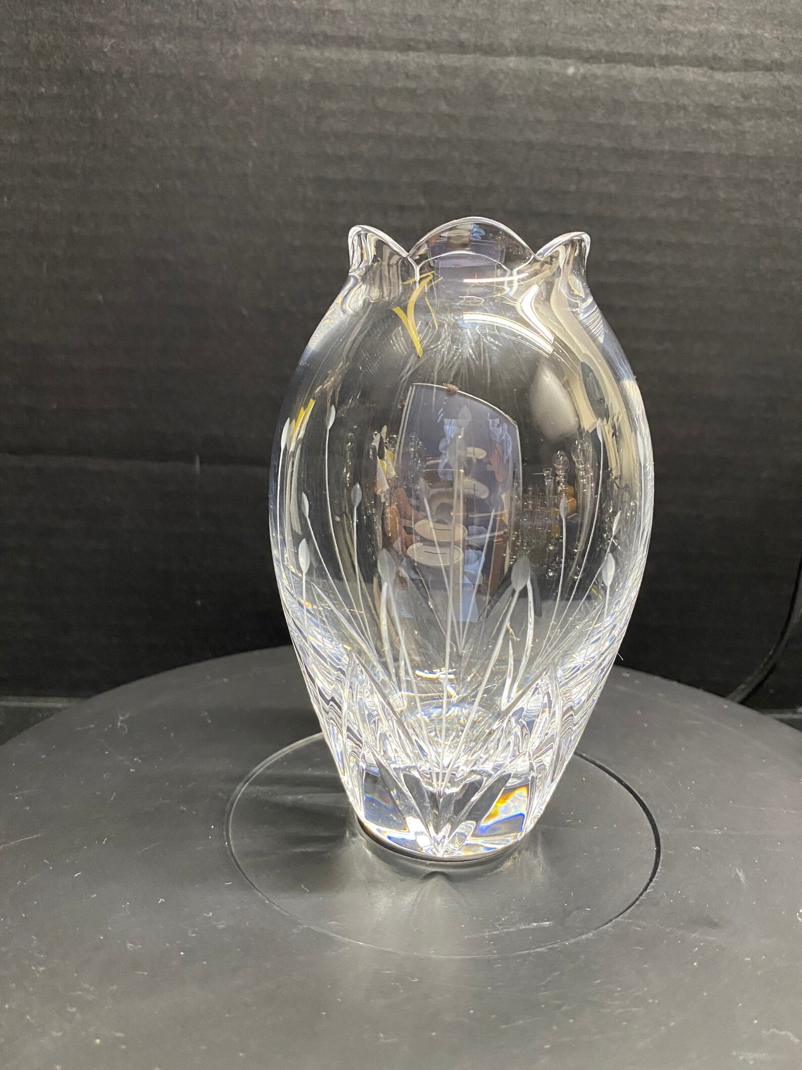 Mikasa Petit Points Cut Crystal Vase | Etsy